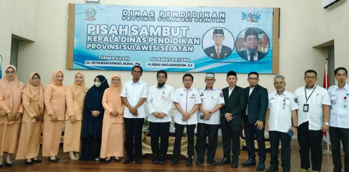 Sertijab dan Pisah Sambut Kadisdik Sulsel, Setiawan Aswad ke Iqbal ...